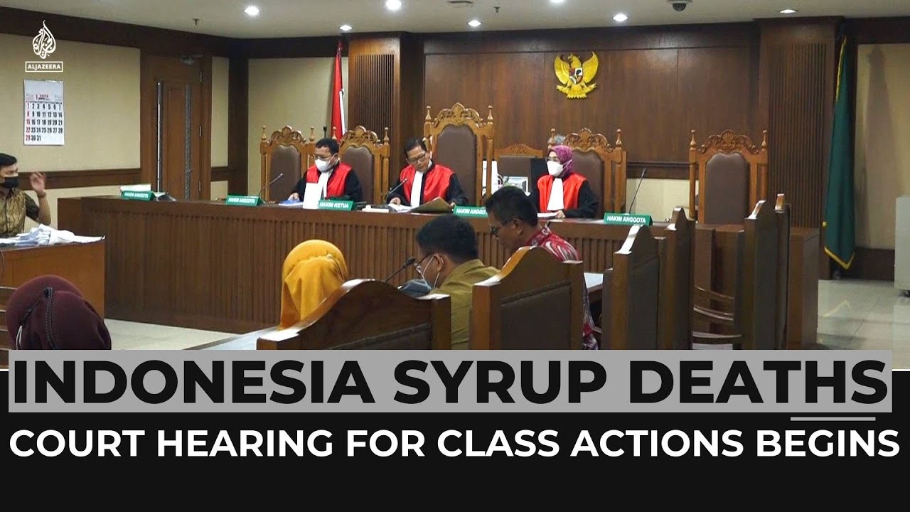 Indonesia court hearing into children killed by toxic cough syrup - The ...