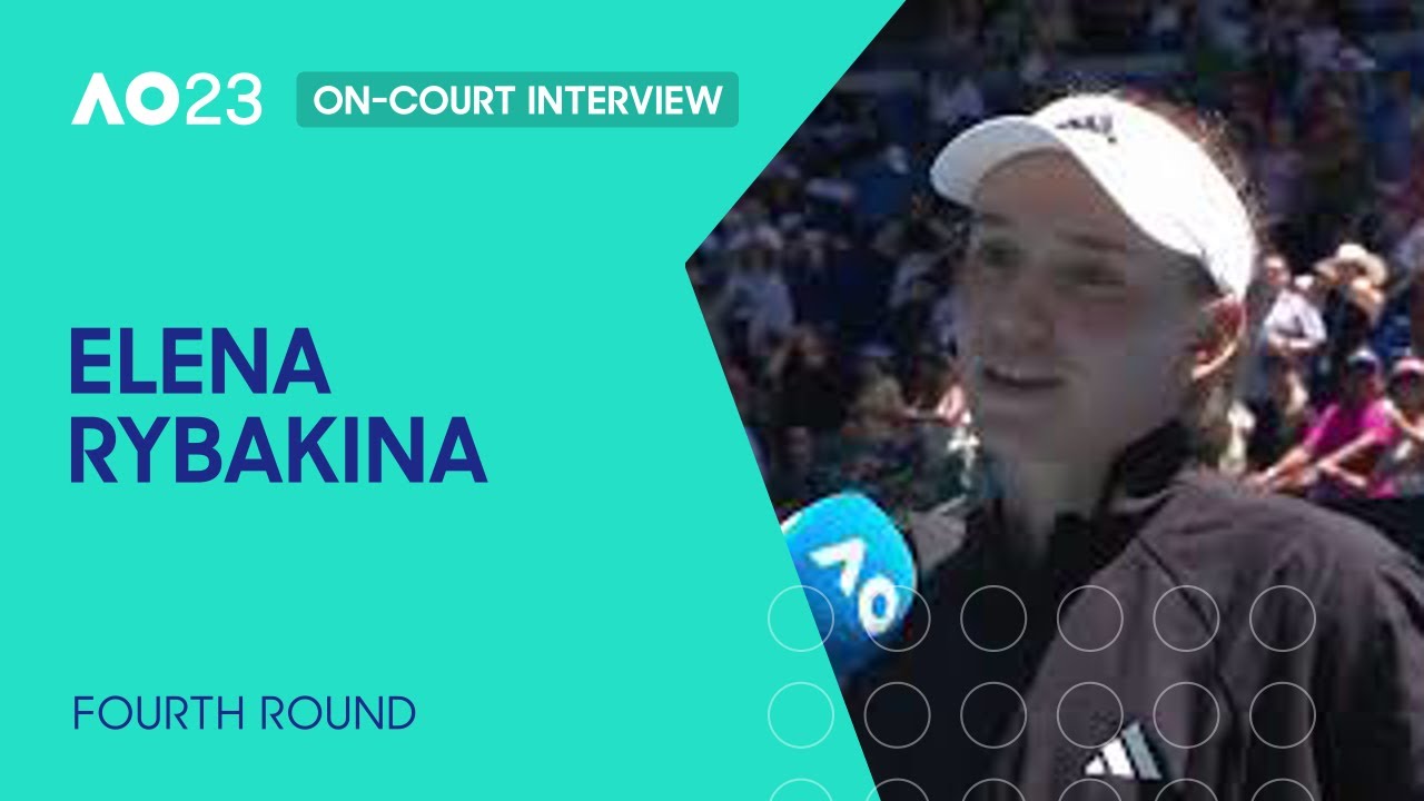 Elena Rybakina On-Court Interview | Australian Open 2023 Fourth Round ...