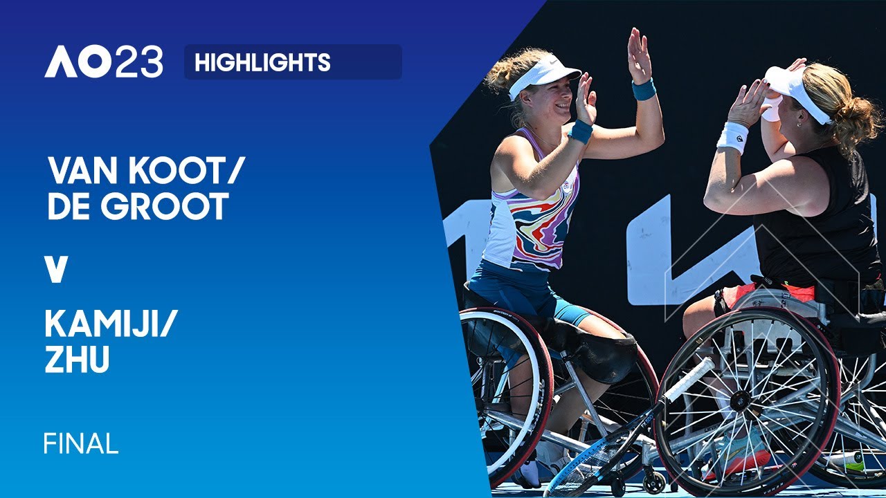 Van Koot/De Groot v Kamiji/Zhu Highlights | Australian Open 2023 Final ...