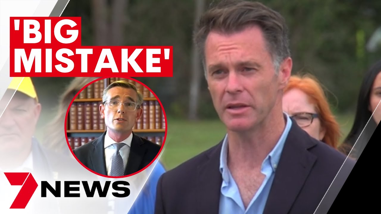 Labor leader Chris Minns speaks on the Dominic Perrottet Nazi uniform ...