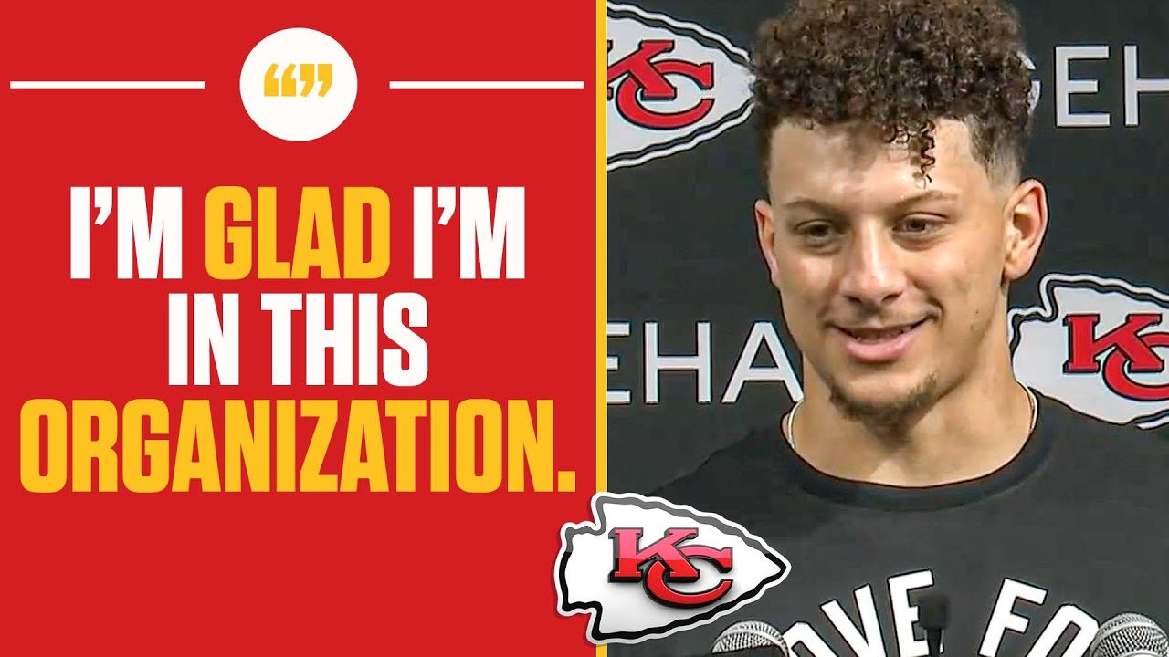 Patrick Mahomes Is Very Happy To be Apart Of The Chiefs After Clinching ...