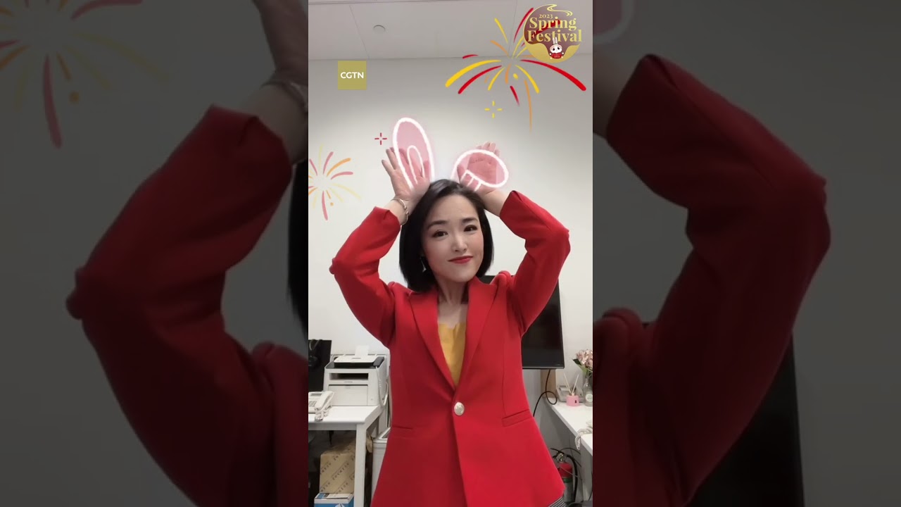 CGTN French newscaster Zhao Zhijin takes New Year Rabbit Dance challenge - The Global Herald