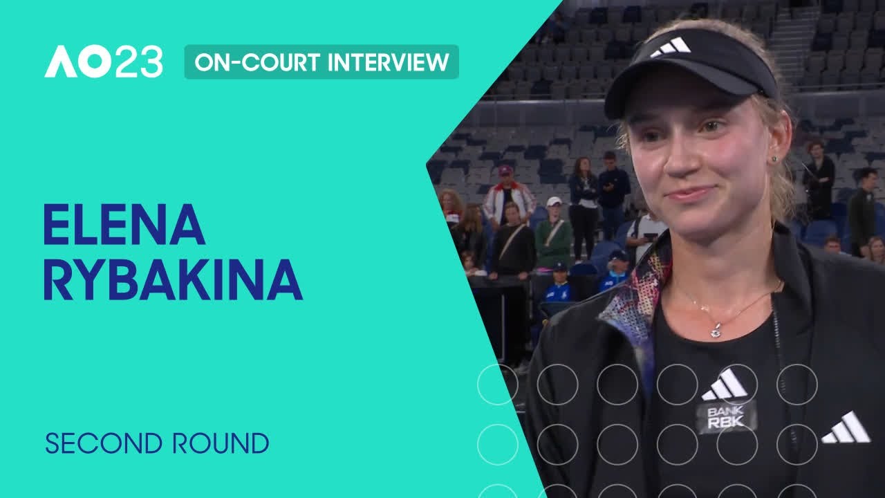 Elena Rybakina On-Court Interview | Australian Open 2023 Second Round ...