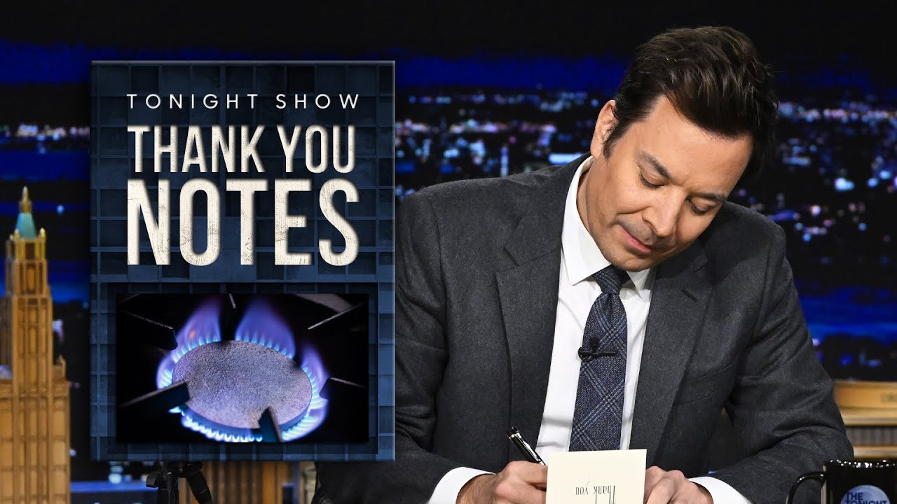Thank You Notes: Gas Stoves, Friday the 13th | The Tonight Show ...