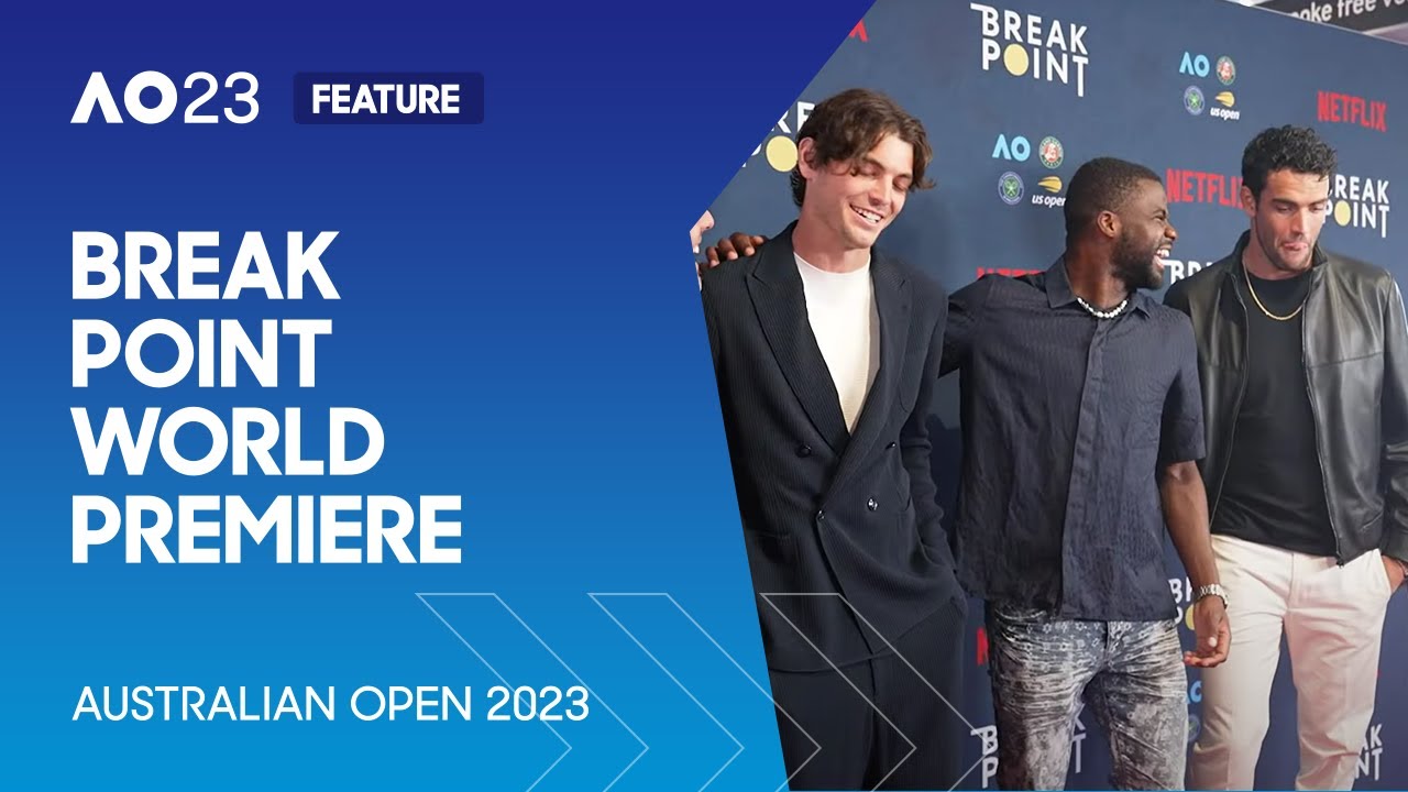 Break Point World Premiere with Kyrgios, Berrettini and more ...