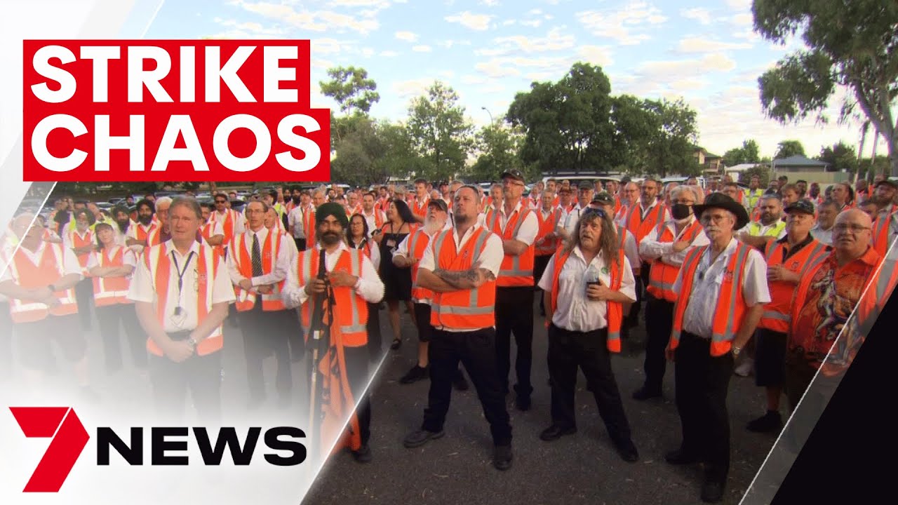 Commuter chaos across Adelaide as hundreds of bus drivers strike ...