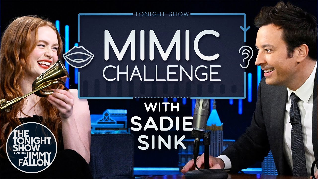Mimic Challenge With Sadie Sink The Tonight Show Starring Jimmy Fallon The Global Herald