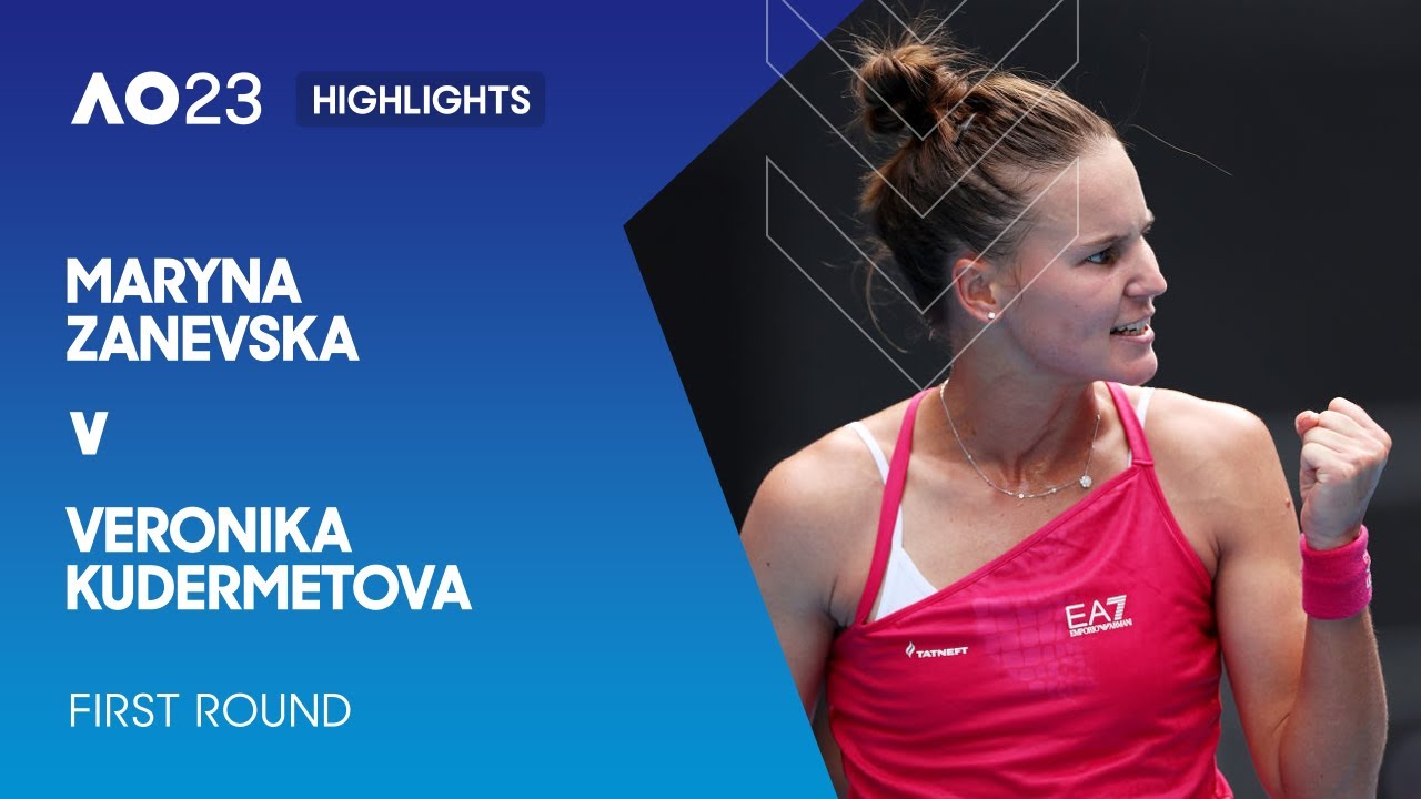 Maryna Zanevska v Veronika Kudermetova Highlights | Australian Open ...