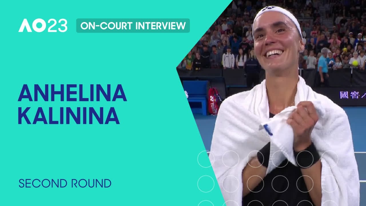 Anhelina Kalinina On-Court Interview | Australian Open 2023 Second ...