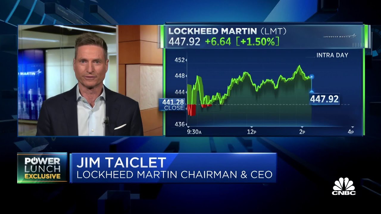 Lockheed Martin CEO Jim Taiclet on strong demand for defense - The ...
