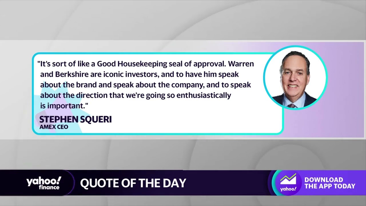 American Express CEO: Buffett’s investment ‘like a Good Housekeeping ...