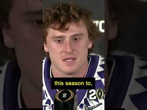 TCU QB Max Duggan speaks after loss to Georgia #shorts - The Global Herald