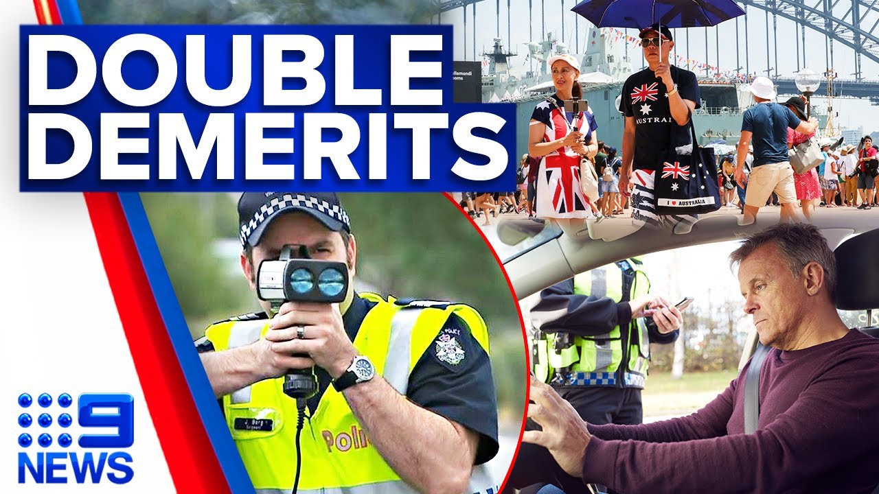 Australia Day weekend slaps drivers with double demerits | 9 News ...