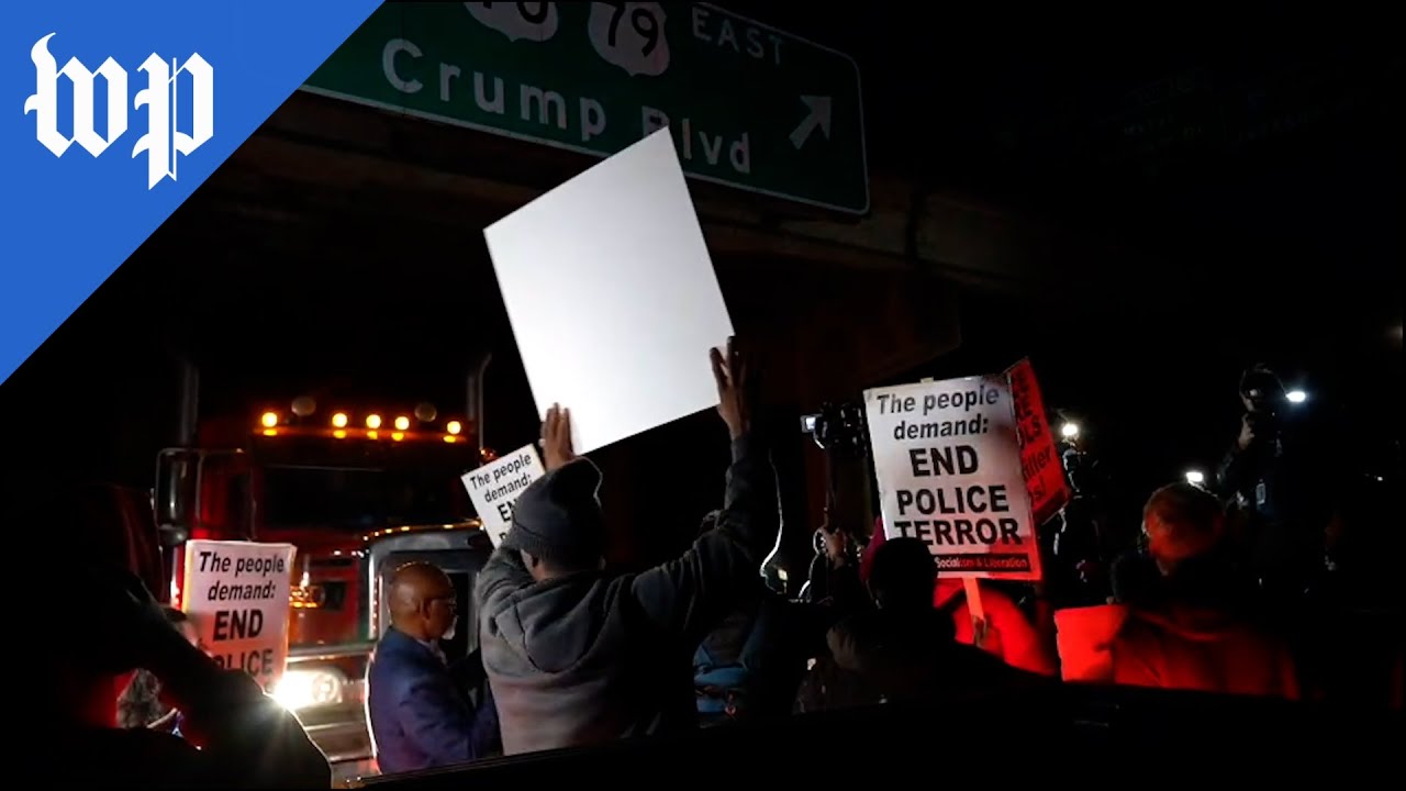 Memphis residents protest after Tyre Nichols video release - The Global ...
