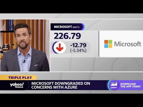 Microsoft stock downgraded by UBS amid concerns on Azure cloud unit ...