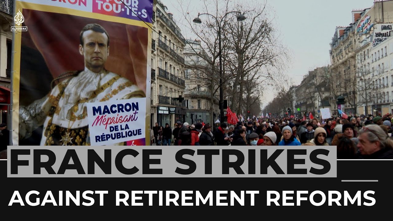 French workers, angered by Macron’s pension plan, strike en masse - The ...