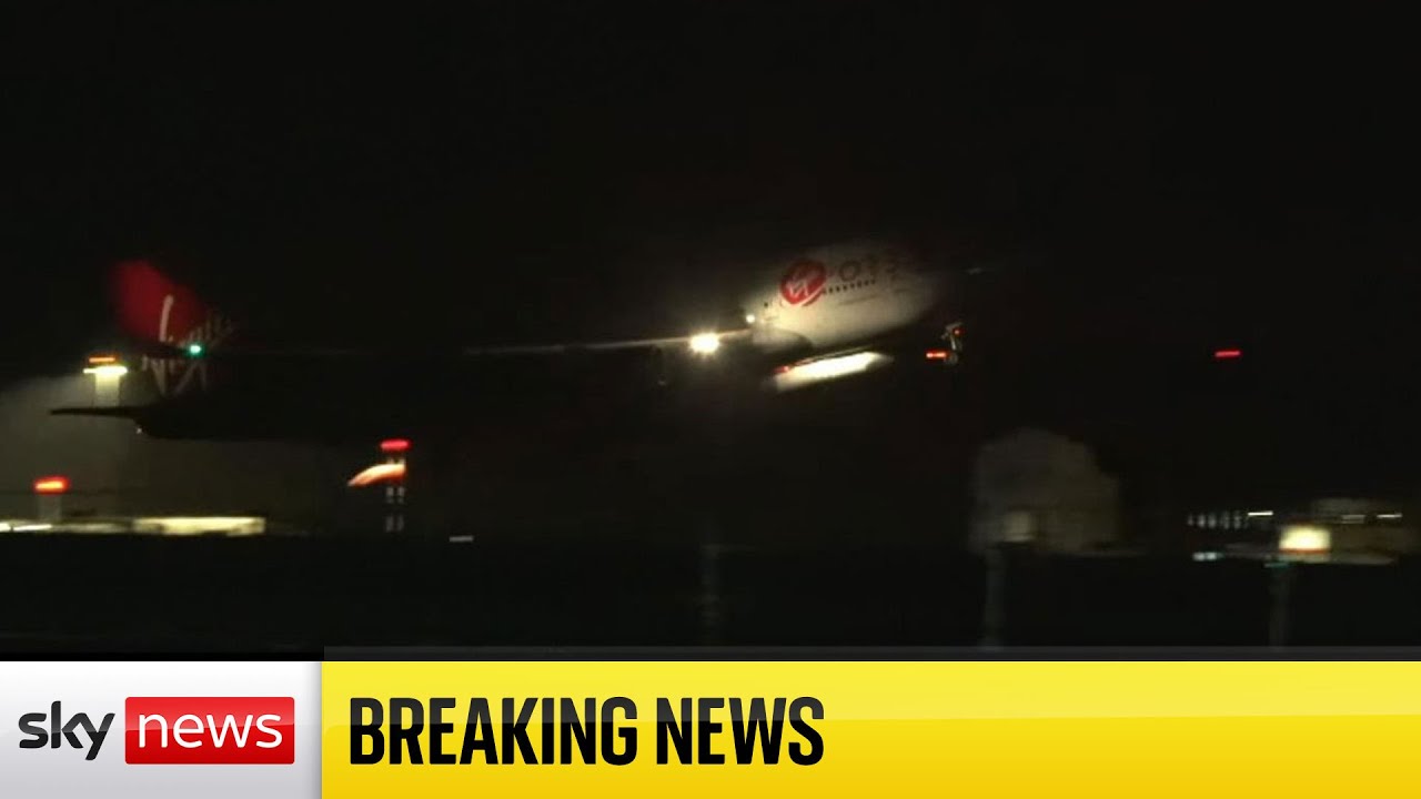 Plane carrying first orbital UK rocket takes off from Cornwall - The ...