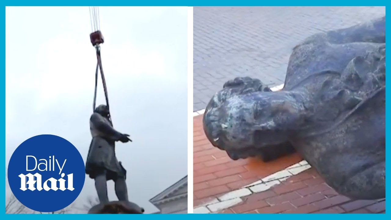 Russian scientist statue dismantled outside Ukrainian museum - The ...