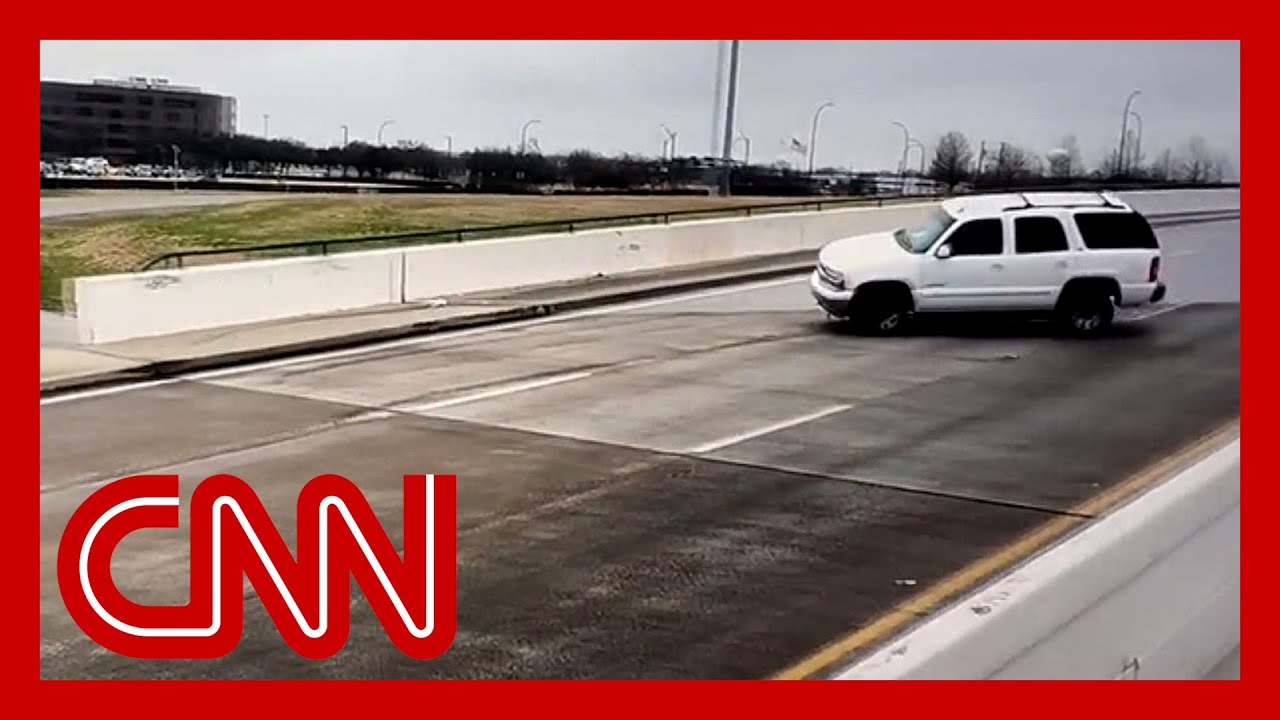 See cars slip and slide on icy bridge in Texas - The Global Herald