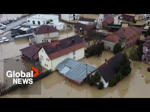Drone video shows parts of Eastern Europe flooded by severe rainfall ...