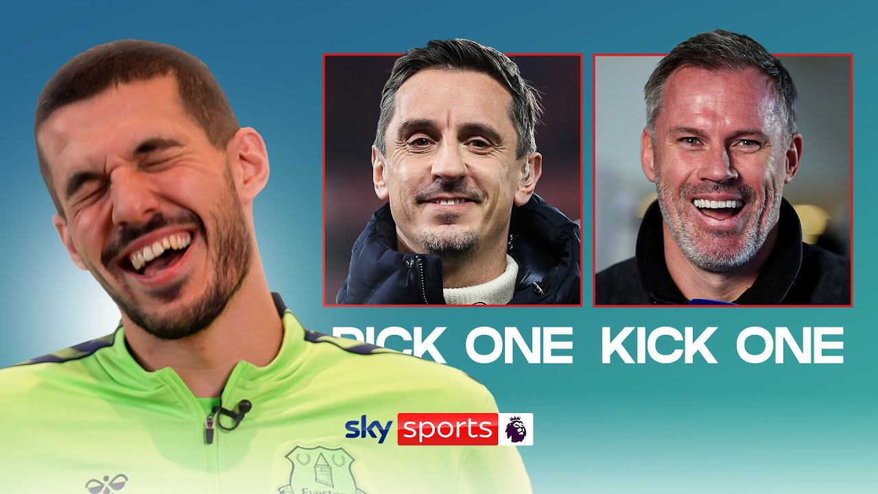 Jamie Carragher or Gary Neville... Pick One, Kick One | Jordan Pickford ...
