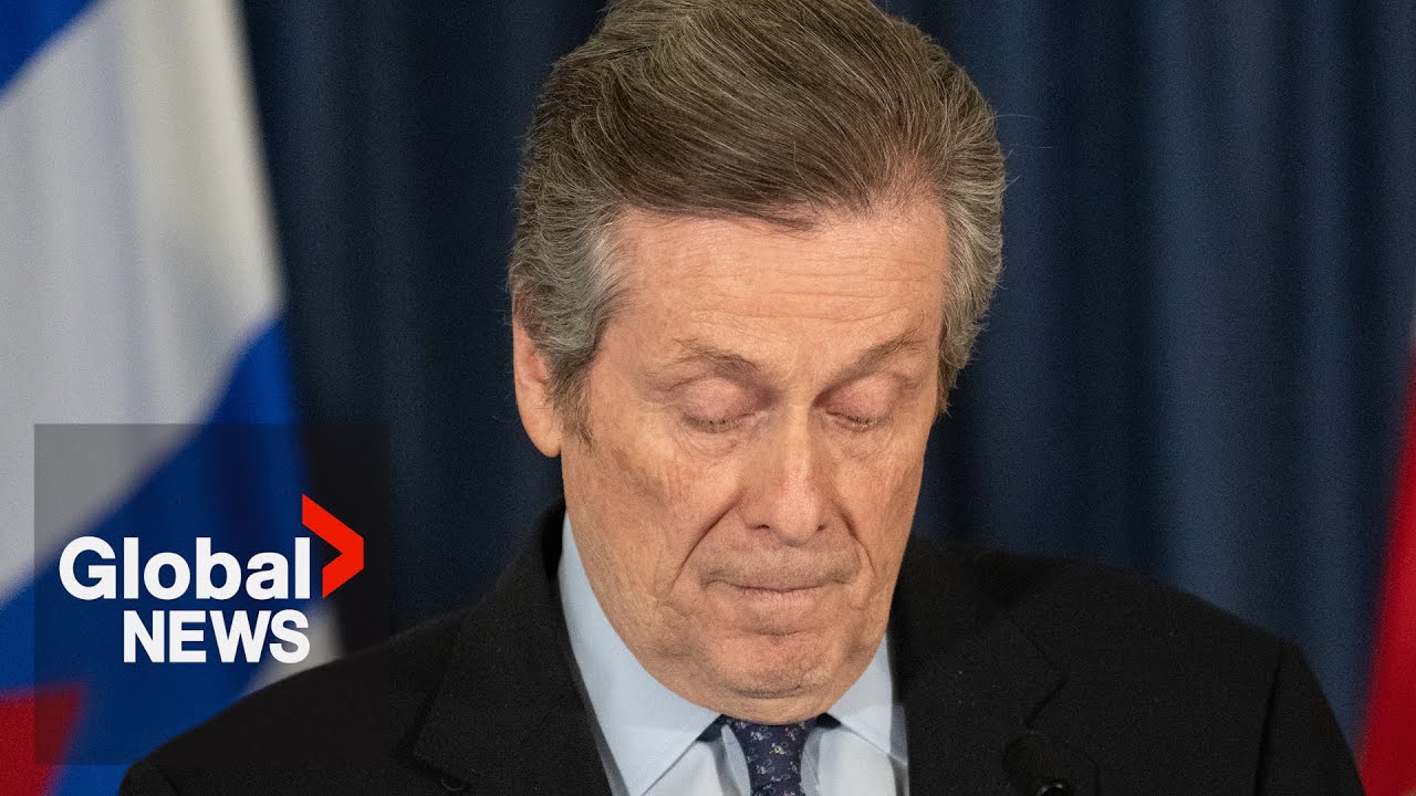 John Tory delivers final remarks as Toronto mayor: "It breaks my heart ...