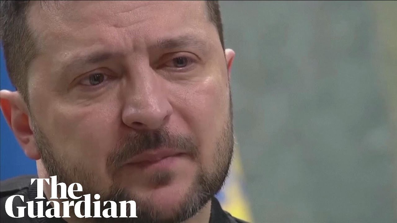 'I don't see them often': Zelenskiy fights back tears when asked about ...