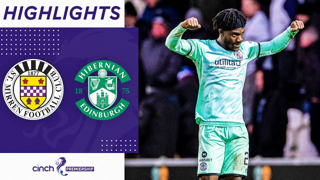 St. Mirren 0-1 Hibernian | Elie Youan's Strike Claims The Points For ...