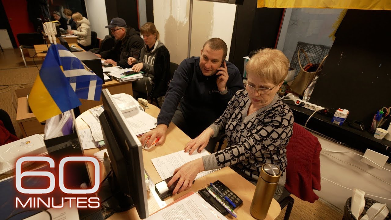A makeshift, underground city hall in Ukraine | 60 Minutes - The Global ...
