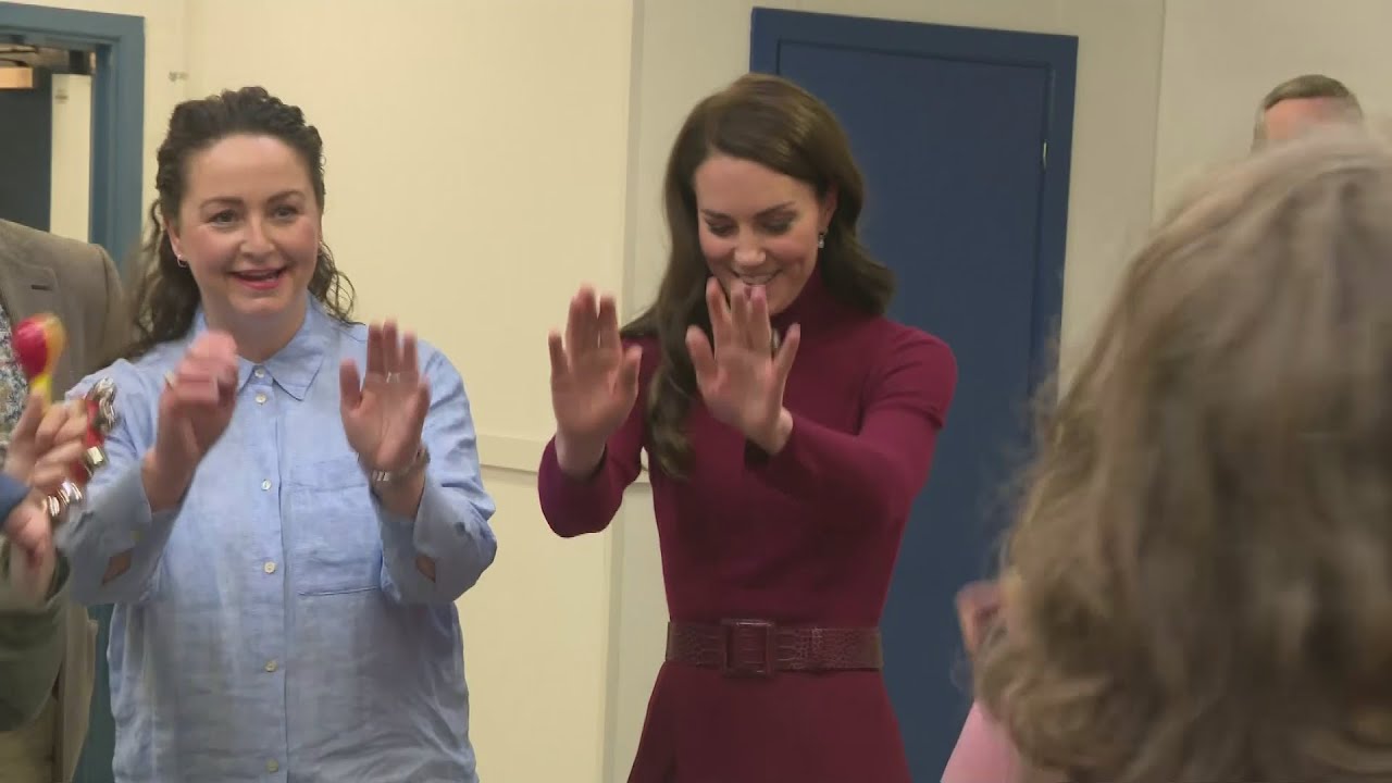 Princess Kate dances to Hokey Cokey on Visit to Dracaena Centre - The ...