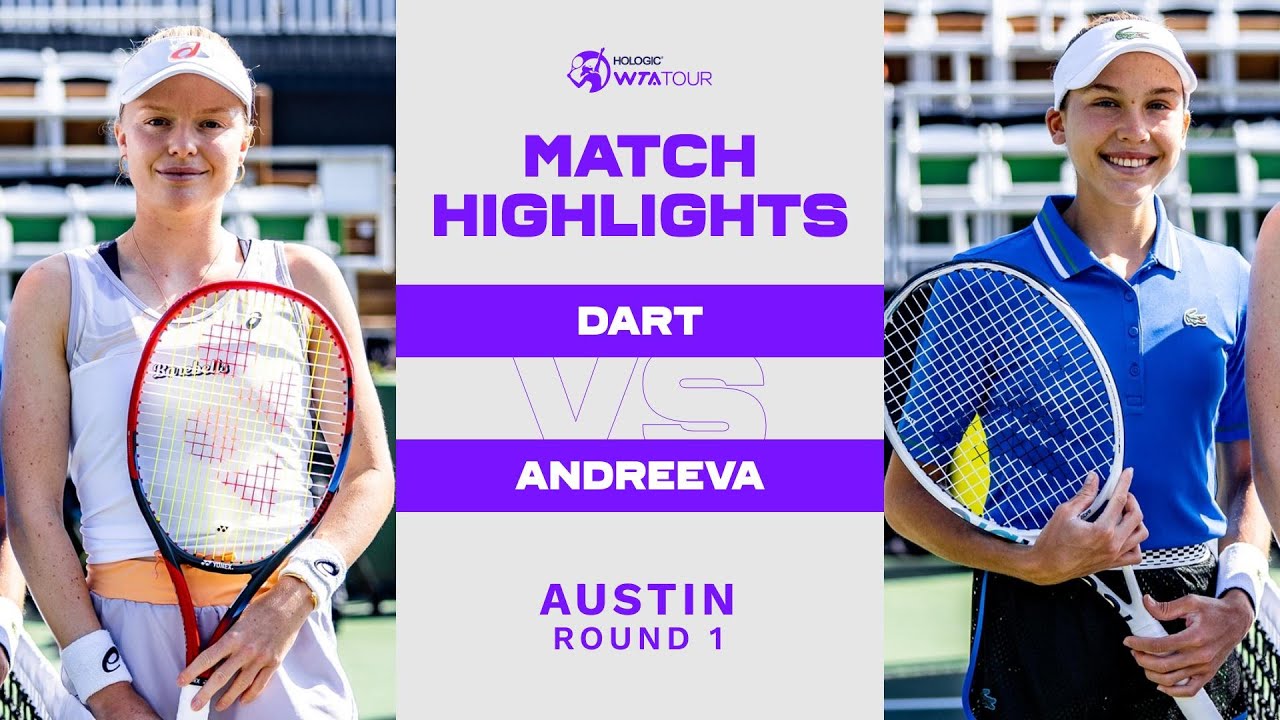 Harriet Dart vs. Erika Andreeva | 2023 Austin Round 1 | WTA Match ...