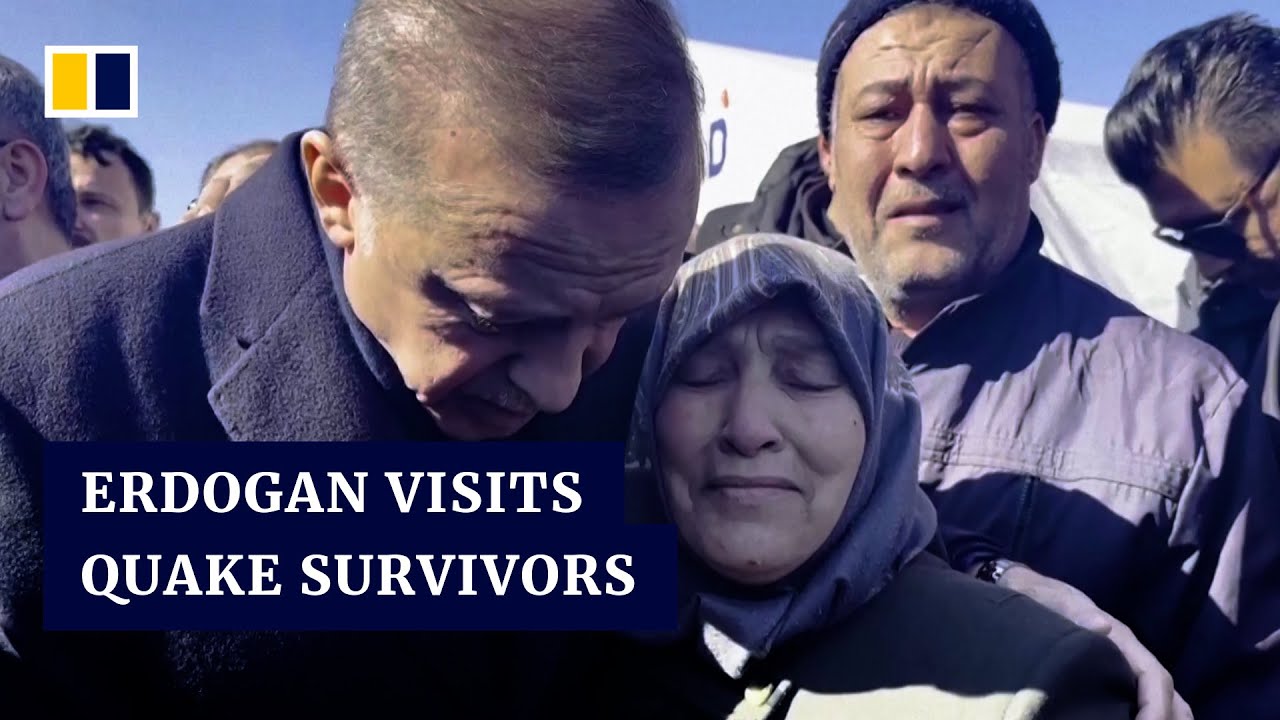 Turkish president Erdogan visits quake survivors amid criticism over ...