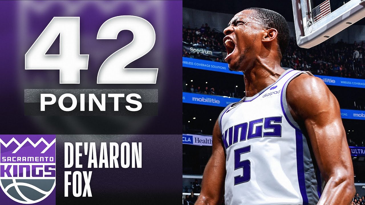 De'Aaron Fox Scores CLUTCH 42 Points In Kings 2OT W! | February 24 ...