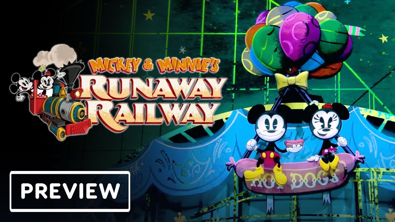 Mickey & Minnie's Runaway Railroad - Disneyland Ridethrough & Preview ...