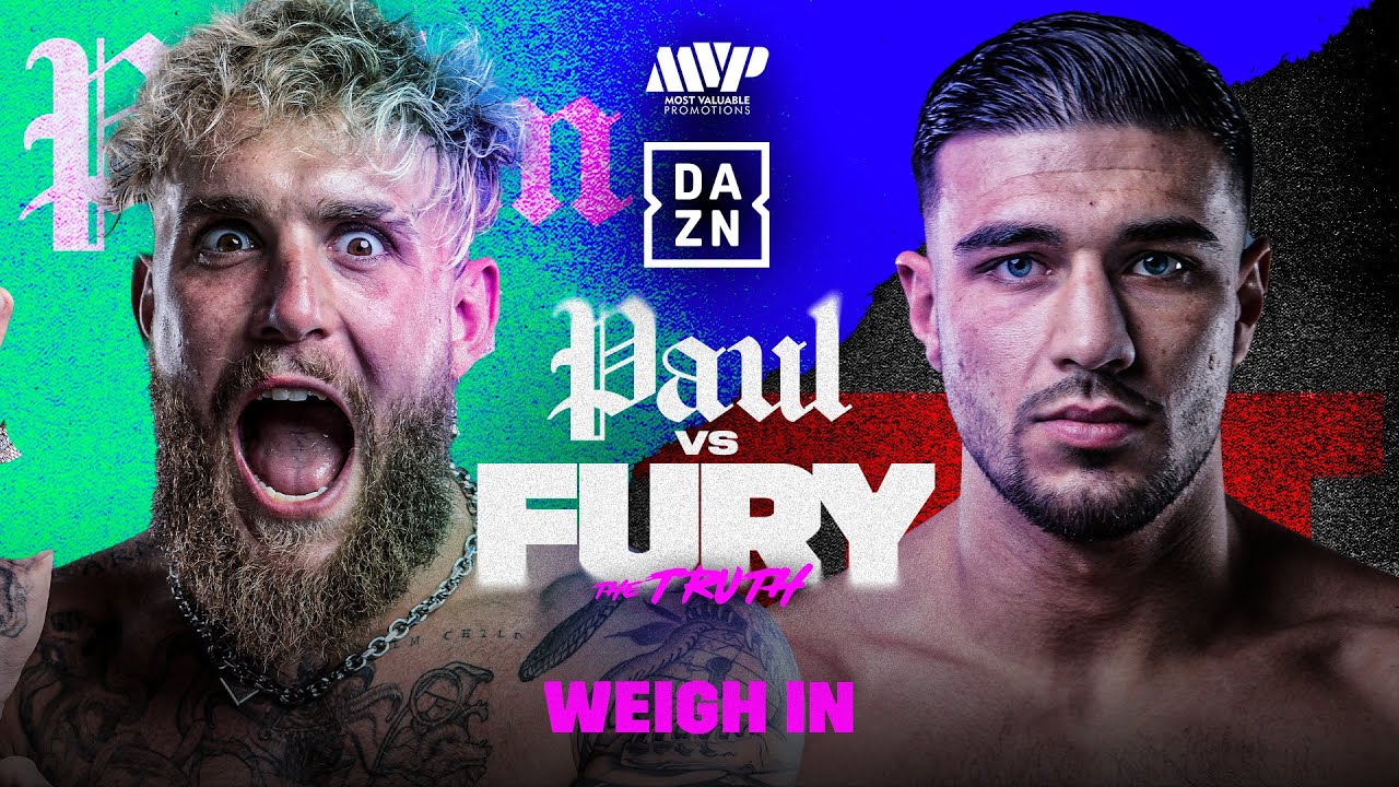 JAKE PAUL VS. TOMMY FURY WEIGH IN LIVESTREAM - The Global Herald