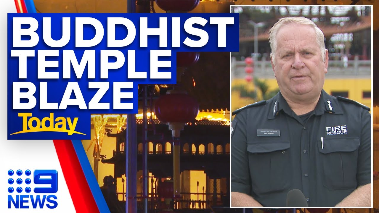 Buddhist temple destroyed by fire | 9 News Australia - The Global Herald