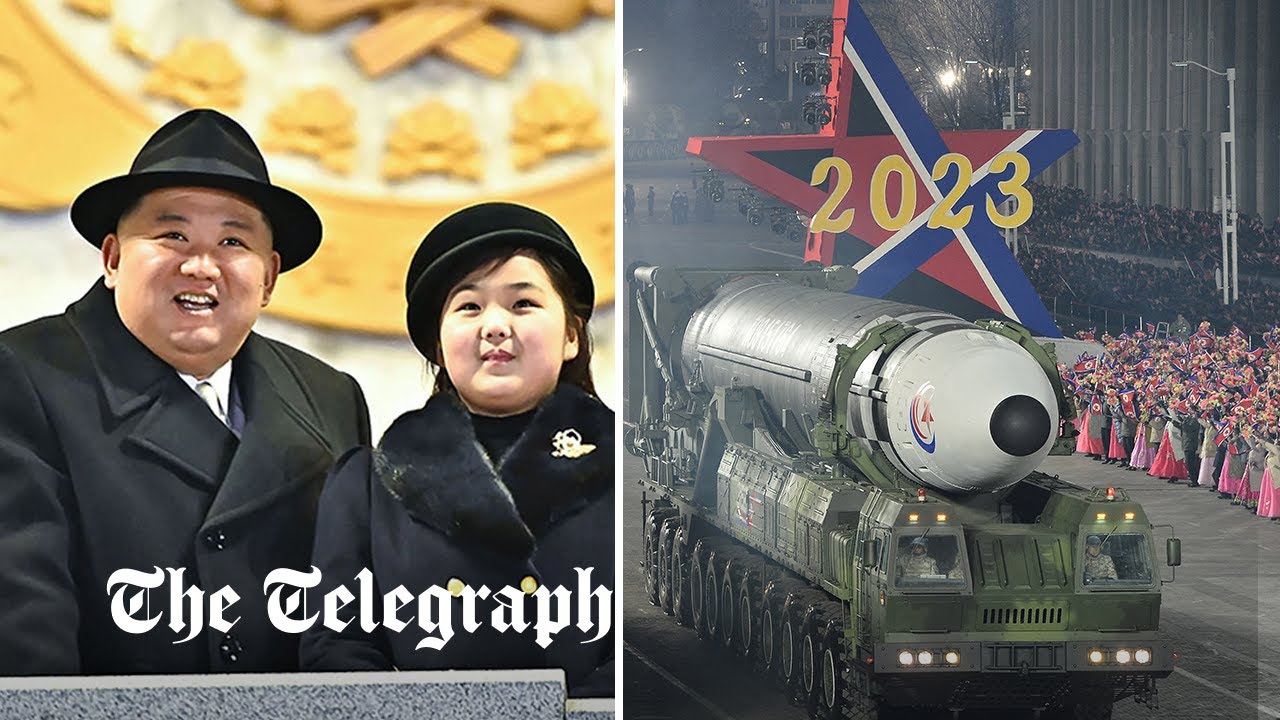 Kim Jong-un showcases missiles in military parade with daughter Kim Ju ...