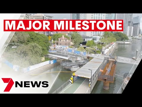 Brisbane's Kangaroo Point green bridge reaches big construction ...
