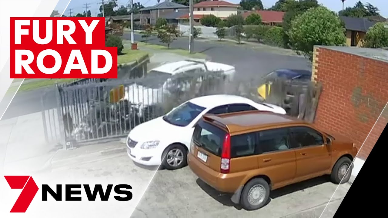 Car rammed and sent flying into a fence – shock road rage attack in ...
