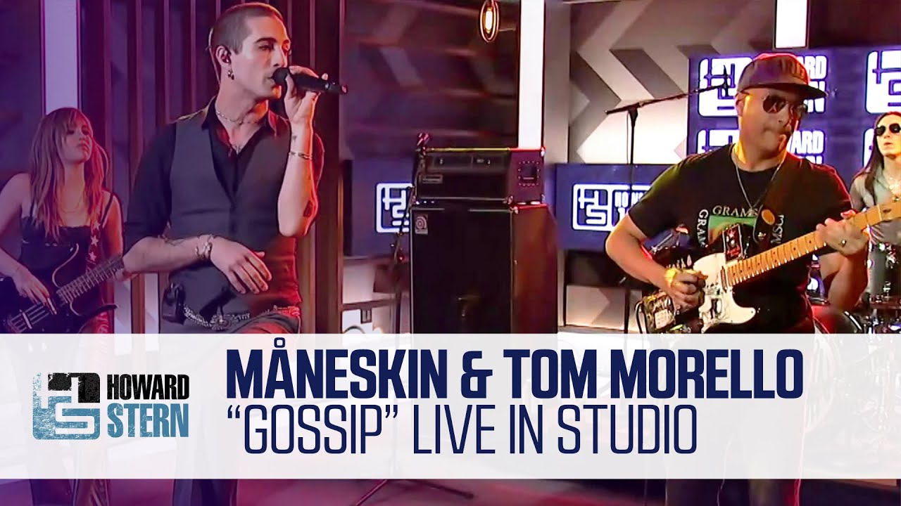 Måneskin “Gossip” Featuring Tom Morello Live for the Stern Show - The ...