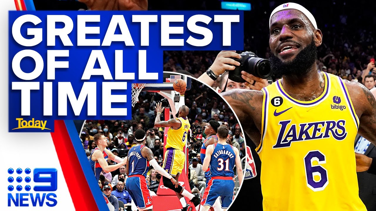LeBron James becomes NBA's greatest ever scorer | 9 News Australia ...