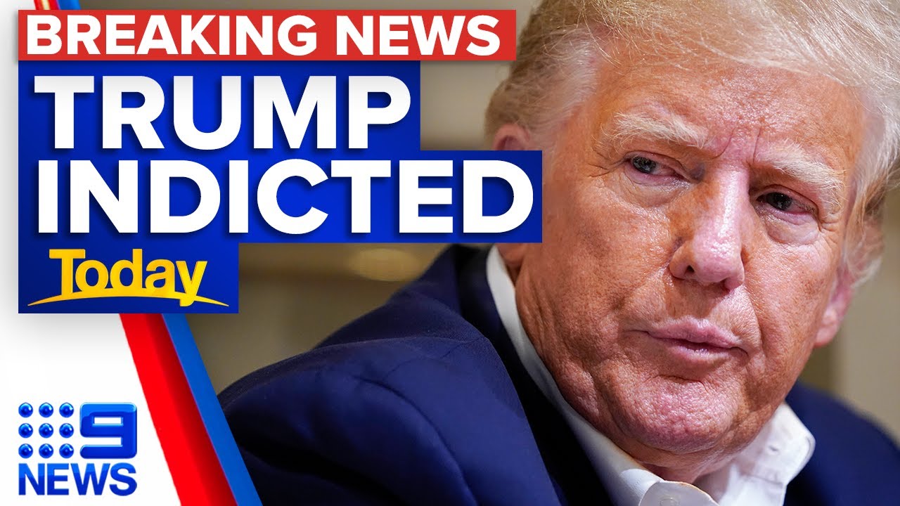 Trump rages after grand jury votes to indict him | 9 News Australia ...