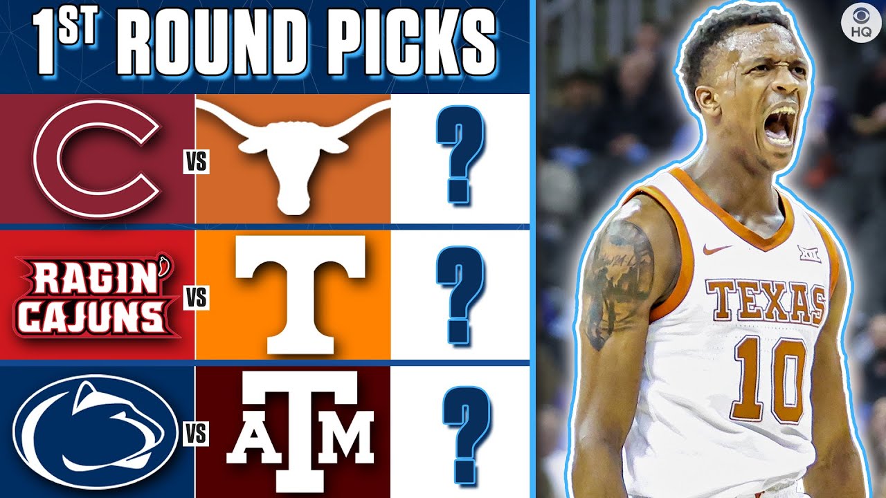 2023 NCAA Tournament 1st Round Picks: Colgate vs Texas, Louisiana vs ...