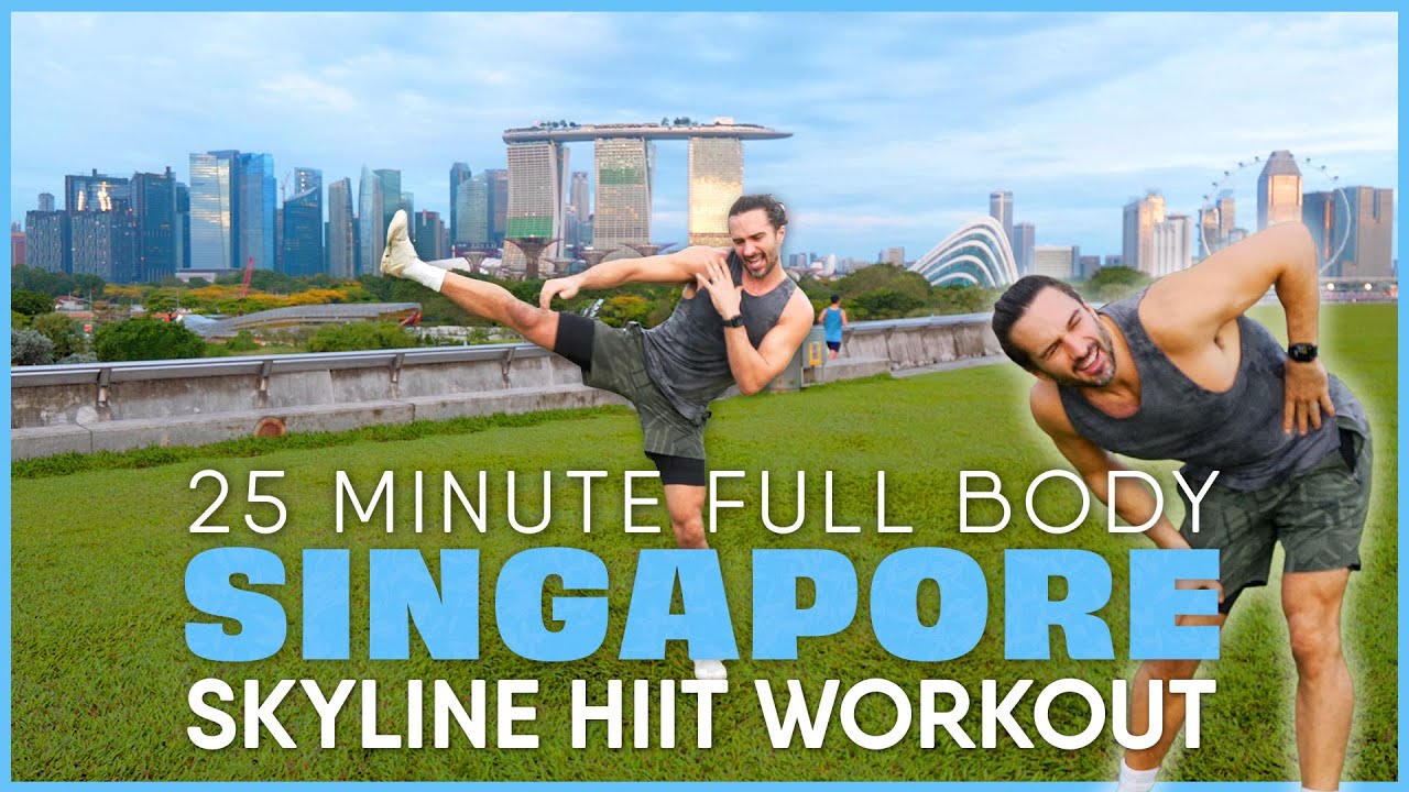 WHAT A VIEW!! Singapore Skyline HIIT Workout | The Body Coach TV - The ...