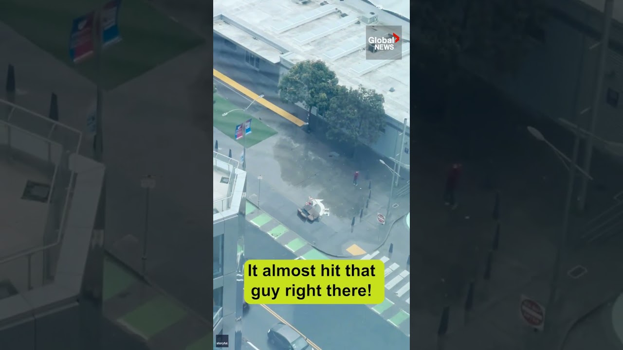 Strong gust of wind sends couch flying off San Francisco high-rise ...