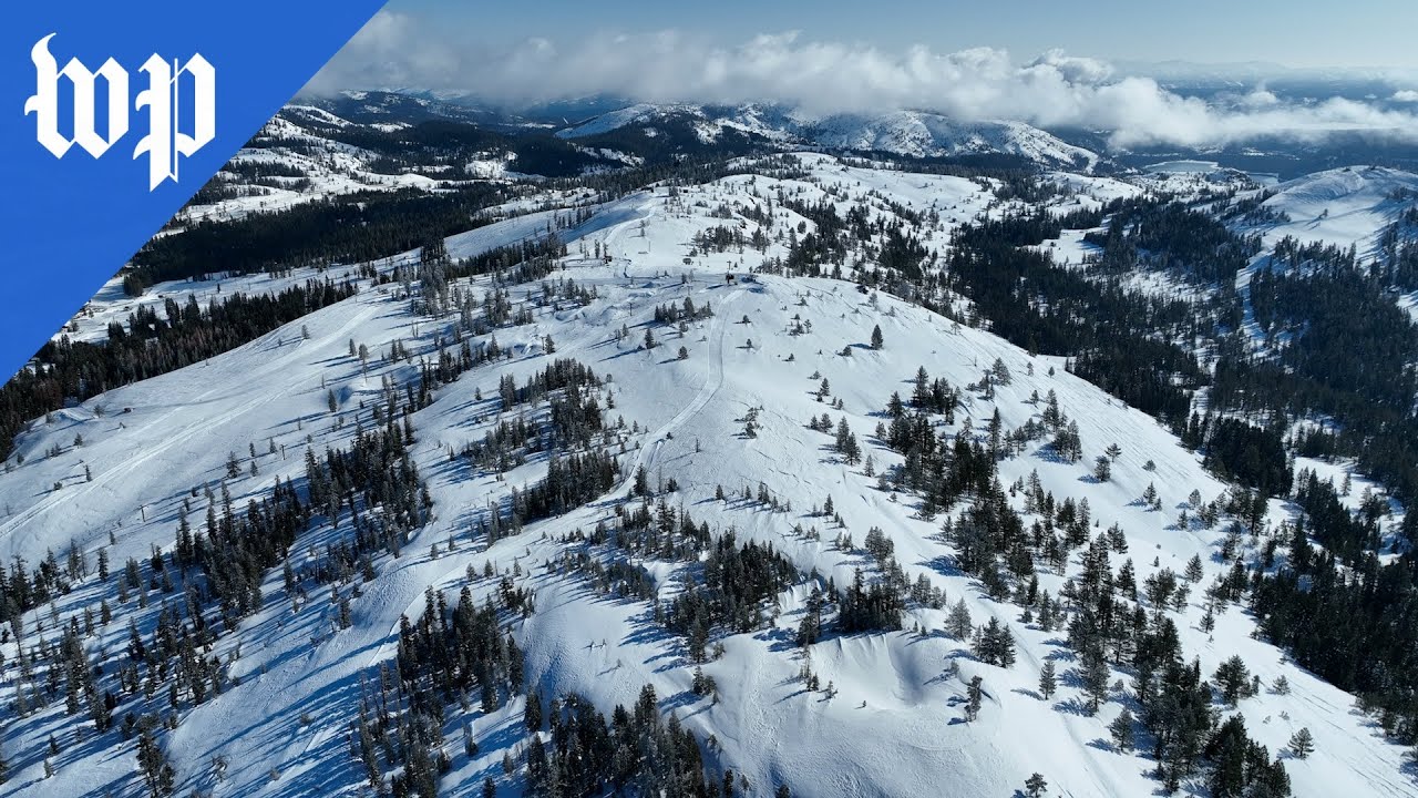Stunning aerial views of California's record level snowpack - The ...