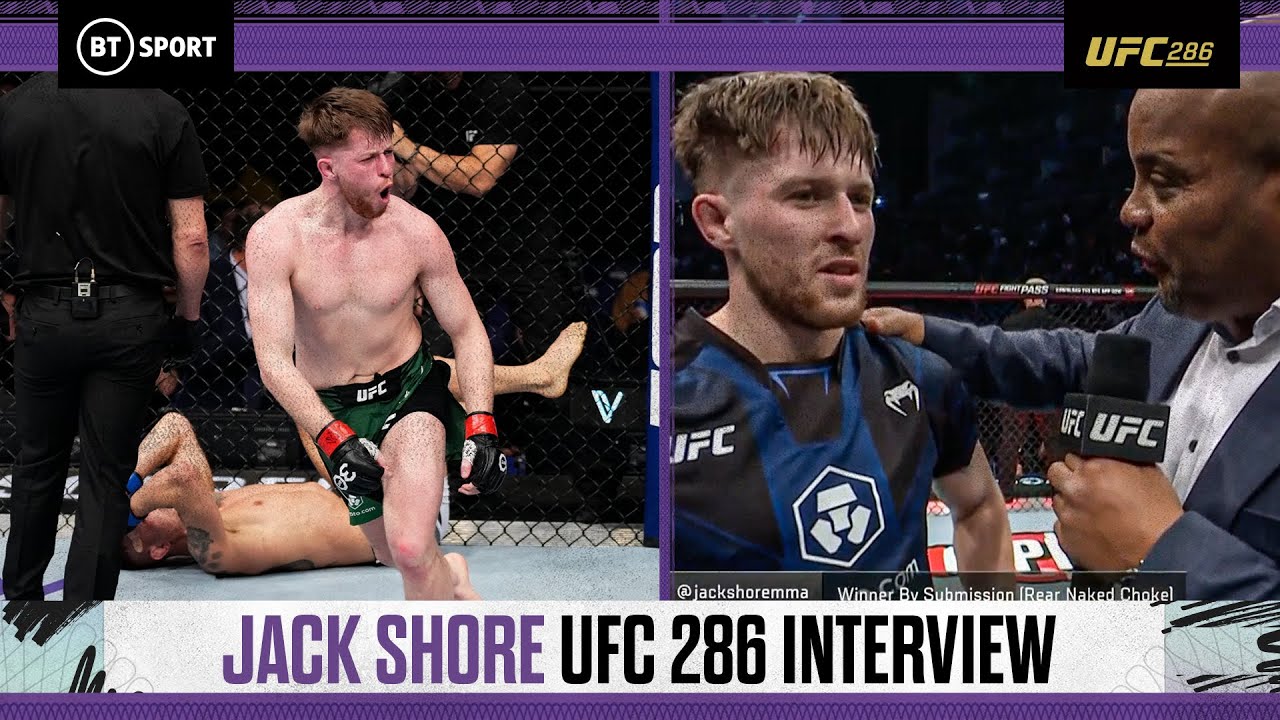 Tank gets it done! Jack Shore gives incredible and emotional post-fight ...