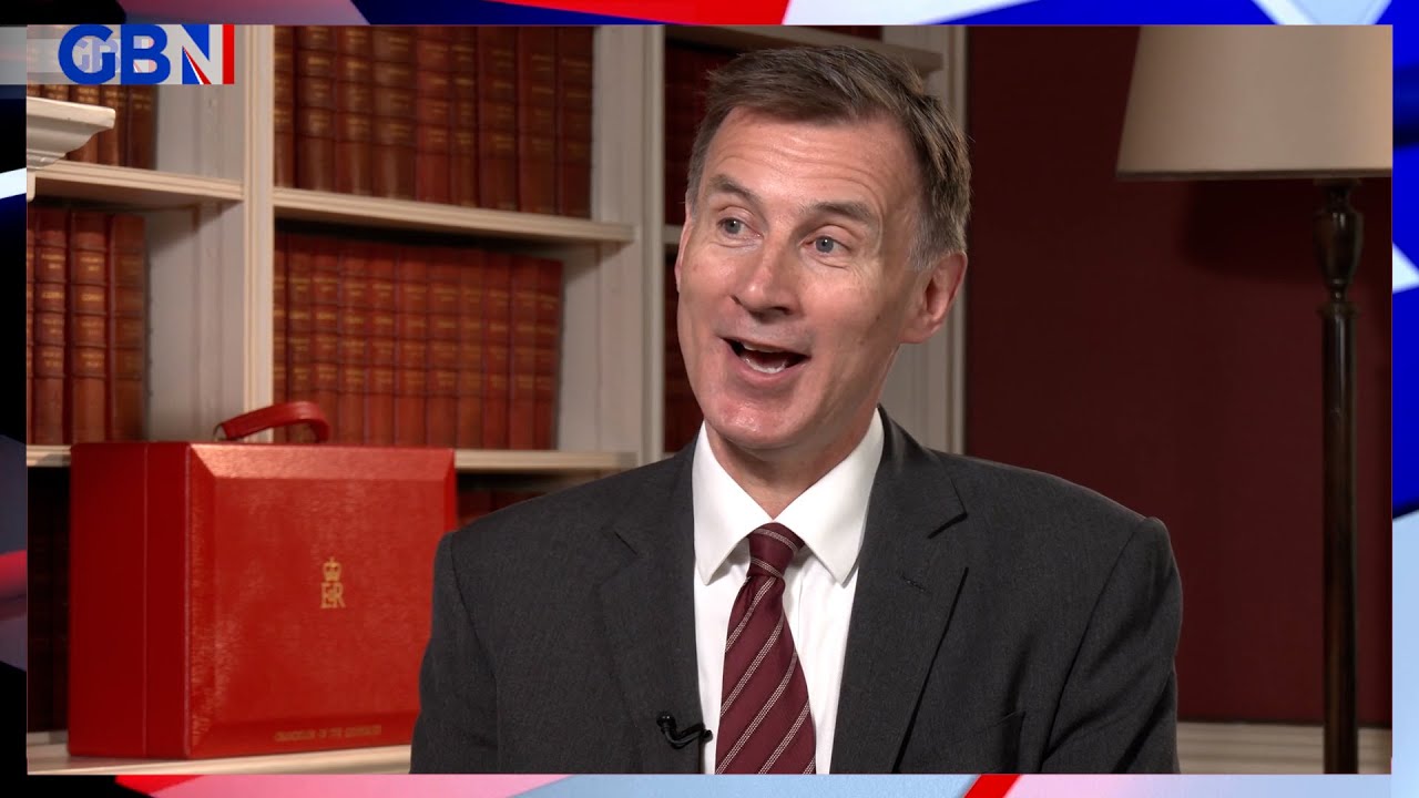 Chancellor Jeremy Hunt looks ahead to his Spring Budget in a GB News ...