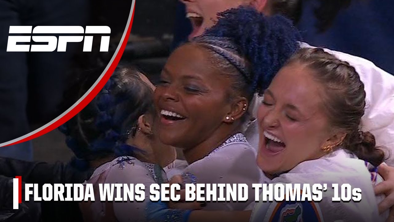Trinity Thomas records TWO PERFECT 10s a Florida wins SEC Championship ...