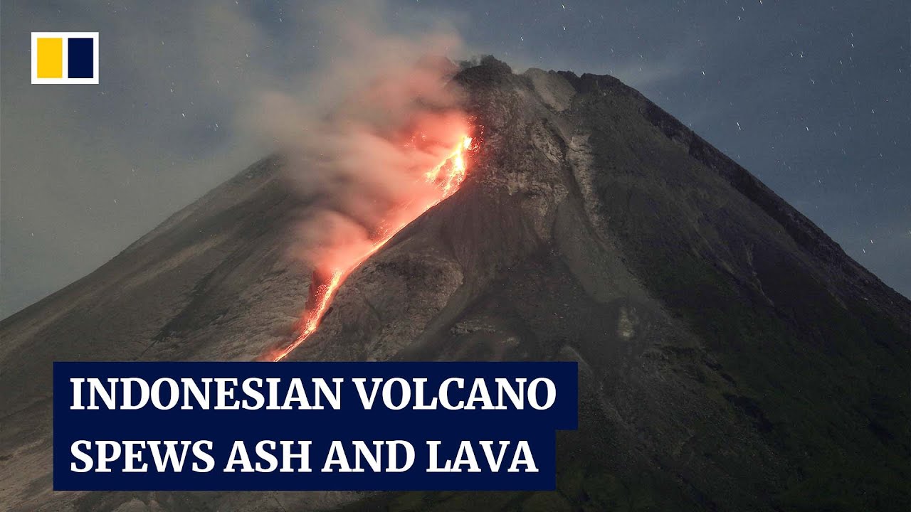 Indonesian volcano Mount Merapi erupts, forcing tourists to flee clouds ...